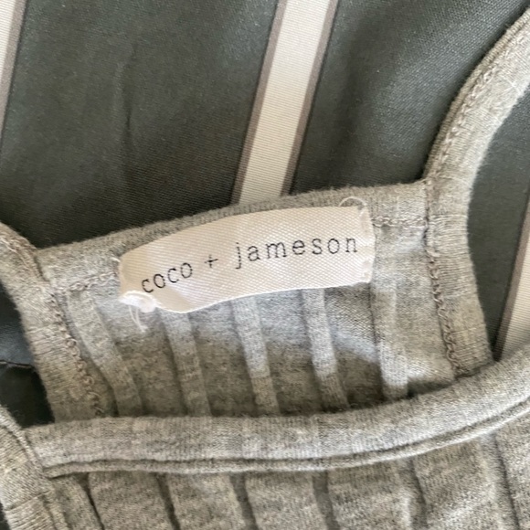 Tops | Grey Ribbed Tank | Poshmark